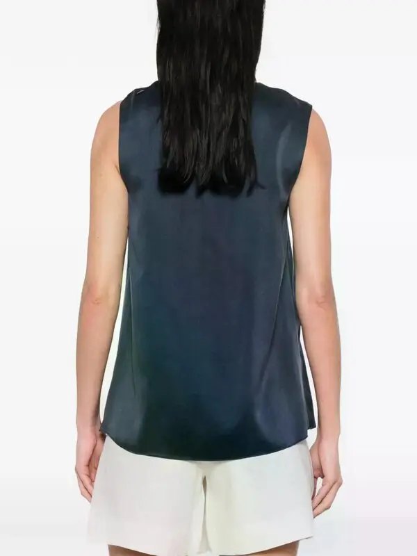Max Mara Draped Sleeveless Top - Blue