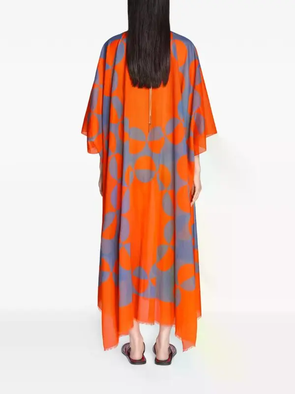 Dries Van Noten Printed Kaftan - Orange