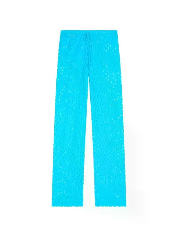 Dries Van Noten Drawstring Jersey Trousers - Blue