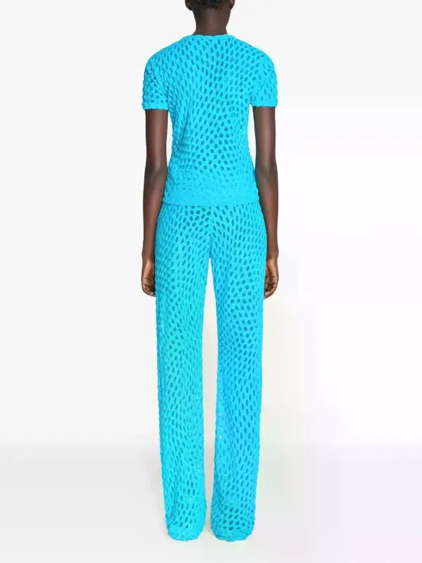 Dries Van Noten Drawstring Jersey Trousers - Blue