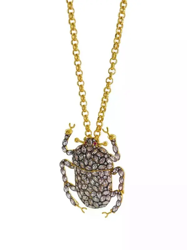 Begum Khan Pharaoh Pendant Necklace - Silver
