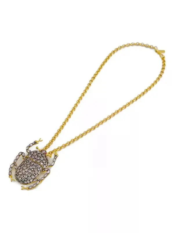 Begum Khan Pharaoh Pendant Necklace - Silver