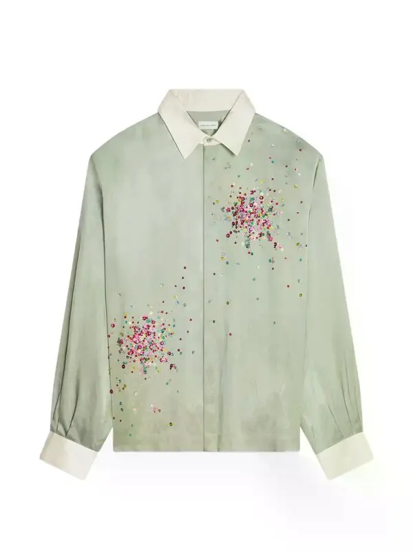 Dries Van Noten Sequin-embellished Shirt