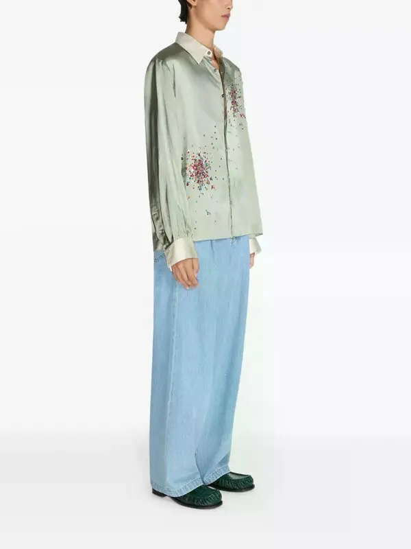 Dries Van Noten Sequin-embellished Shirt