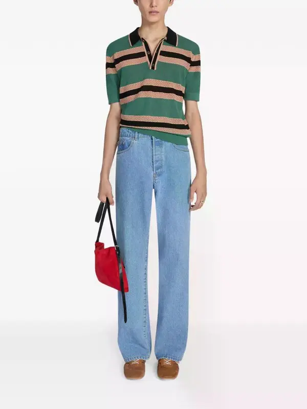 Dries Van Noten Suede Crossbody Bag - Red