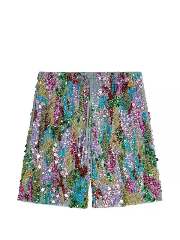 Dries Van Noten Sequin-embellished Shorts