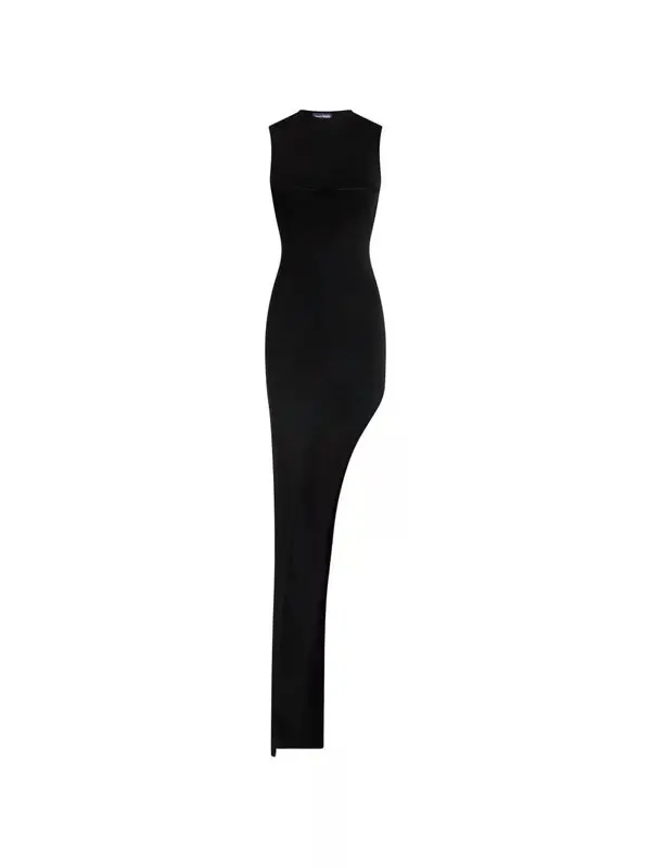 JEAN PAUL GAULTIER Asymmetrical Long Dress - Black