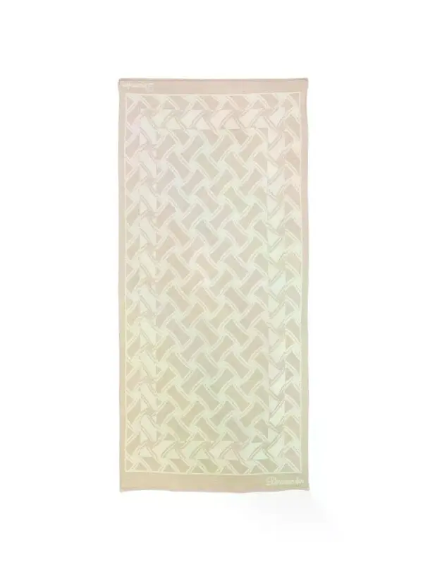 DRUMOHR Patterned Cotton Beach Towel - Neutrals