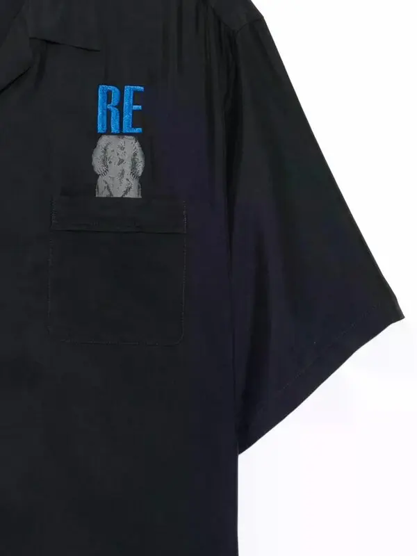 Undercover Embroidery Pocket Shirt - Black