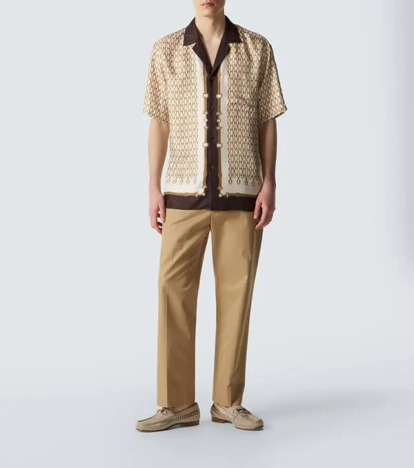 Gucci Horsebit 1953 Woven Suede Loafers - Beige