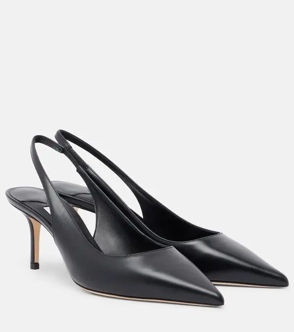 JIMMY CHOO Love Leather Slingback Pumps - Black