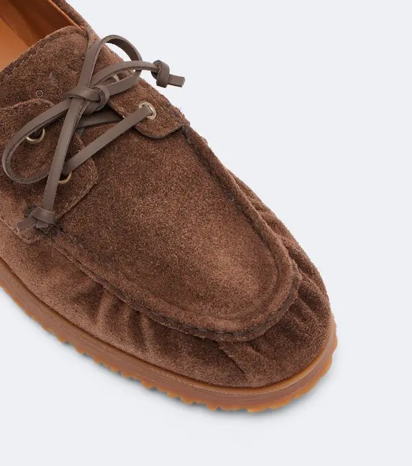 Hogan Suede Boat Shoes