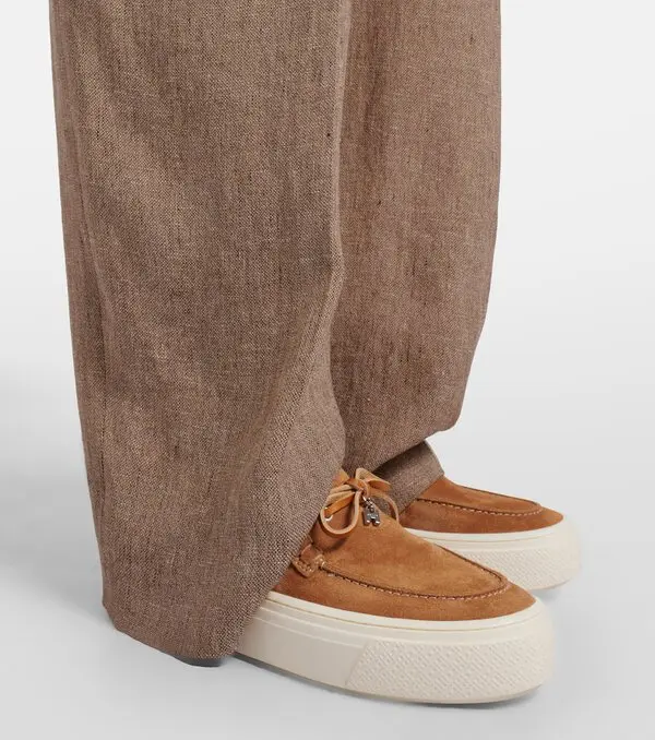 Hogan Suede Boat Shoes