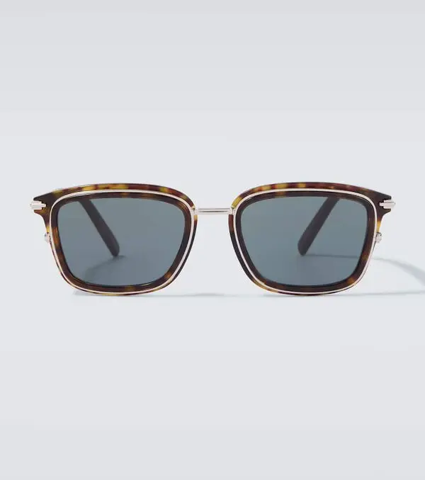 Dior Diorblacksuit S18u Square Sunglasses - Brown