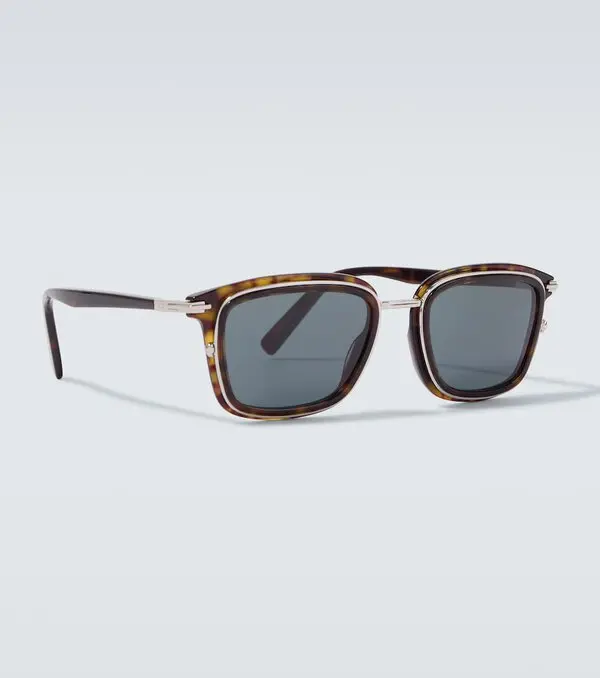 Dior Diorblacksuit S18u Square Sunglasses - Brown