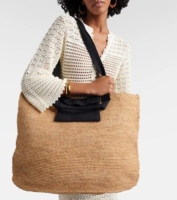 ERES Raffia Tote Bag - Beige