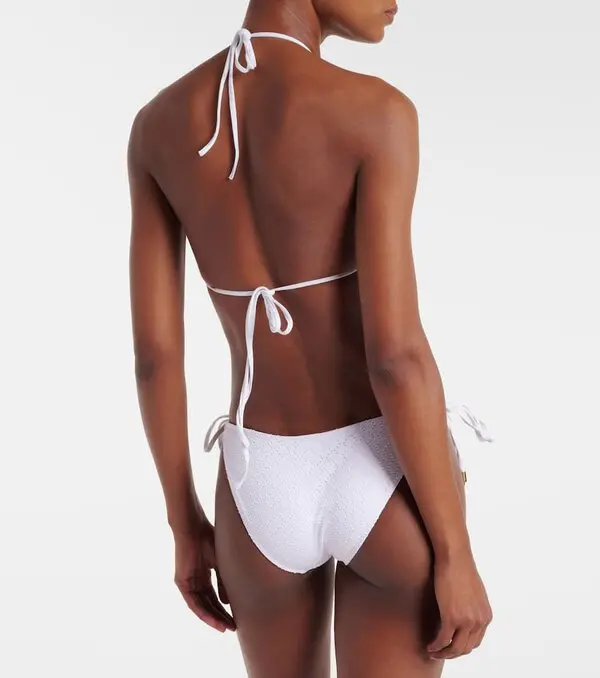 Melissa Odabash Costa Triangle Bikini Top - White
