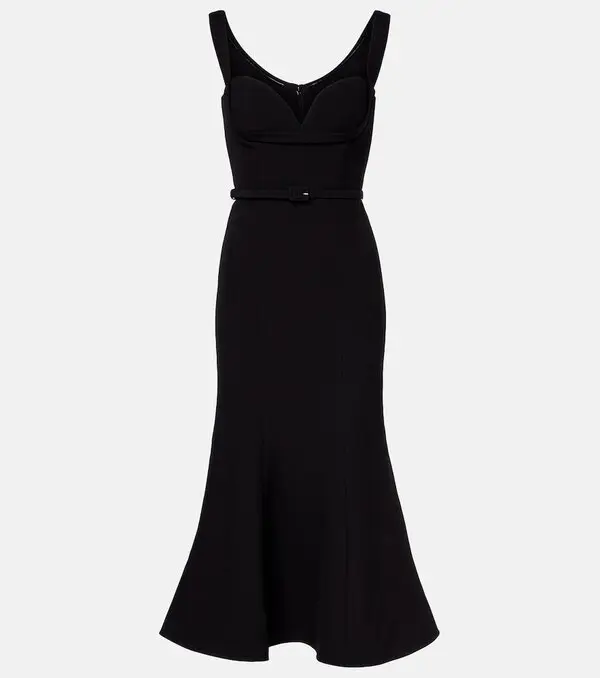 Roland Mouret Belted Corset Dress - Black