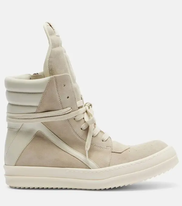 Rick Owens Temple Geobasket High-top Sneakers - Grey