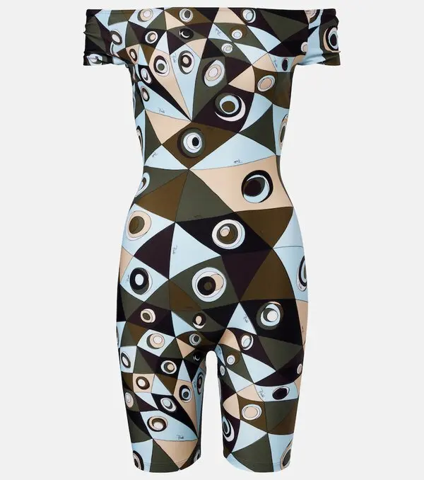 Emilio Pucci Occhi Off-shoulder Jumpsuit - Multicoloured