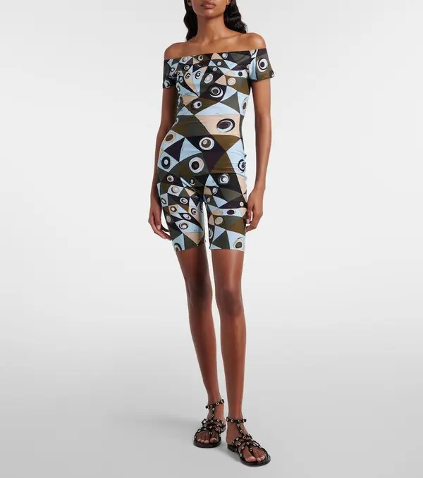 Emilio Pucci Occhi Off-shoulder Jumpsuit - Multicoloured