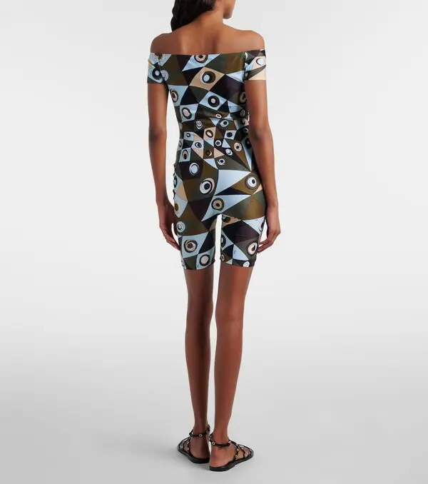 Emilio Pucci Occhi Off-shoulder Jumpsuit - Multicoloured