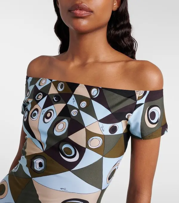 Emilio Pucci Occhi Off-shoulder Jumpsuit - Multicoloured