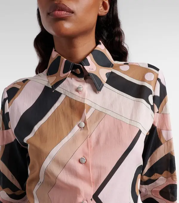 Emilio Pucci Vivara Printed Cotton Shirt - Multicoloured