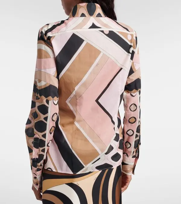 Emilio Pucci Vivara Printed Cotton Shirt - Multicoloured