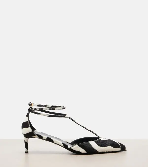 Khaite Mia Calf Hair Pumps - Black