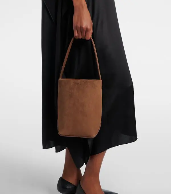 THE ROW Park Edge N/s Suede Bucket Bag - Brown