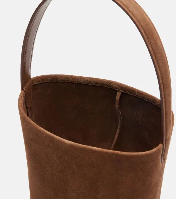 THE ROW Park Edge N/s Suede Bucket Bag - Brown