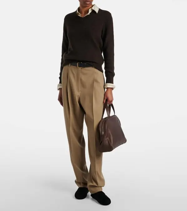 THE ROW Bindle Small Leather Top-handle Bag