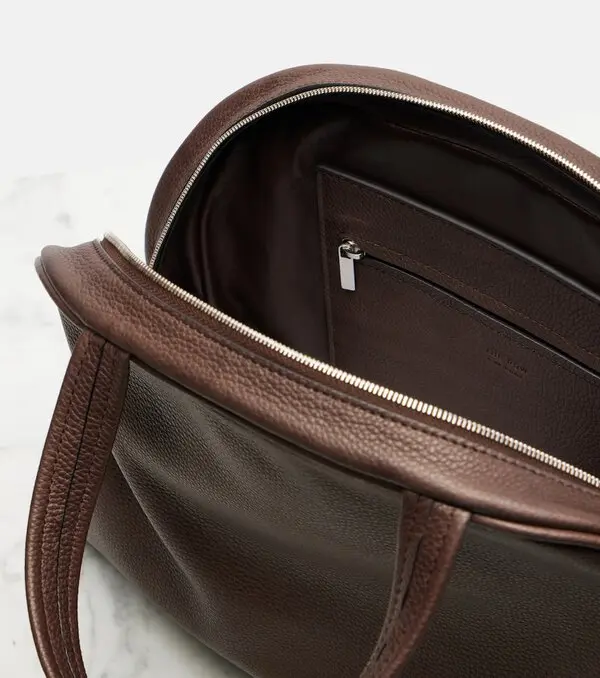 THE ROW Bindle Small Leather Tote Bag - Brown