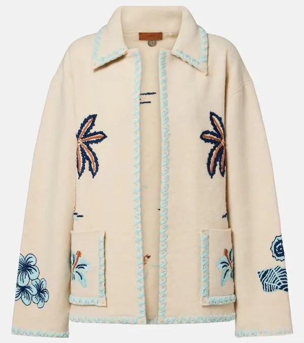 Alanui Remember Me Virgin Wool Jacket - Beige