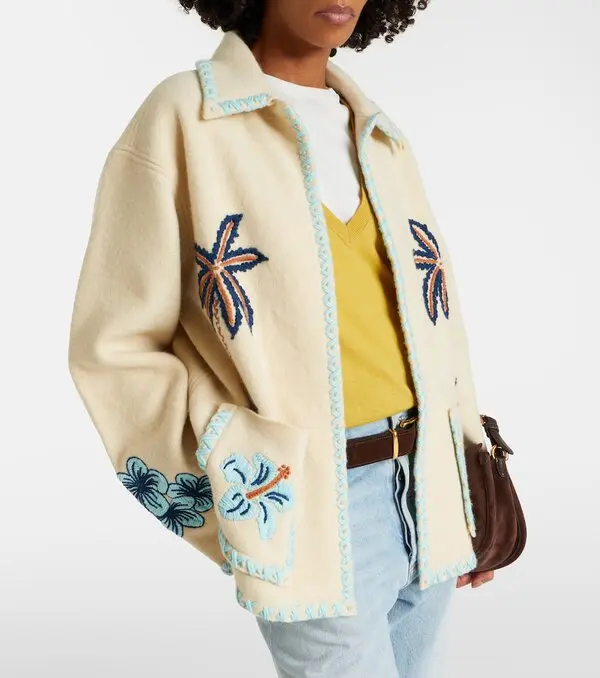 Alanui Remember Me Virgin Wool Jacket - Beige