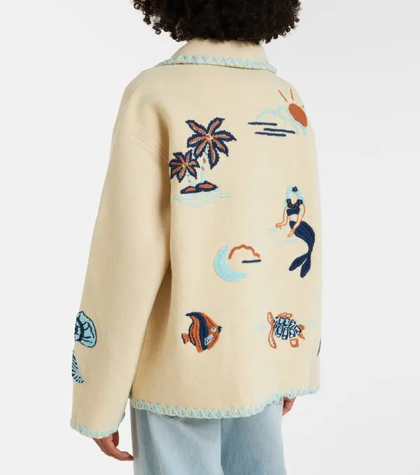 Alanui Remember Me Virgin Wool Jacket - Beige