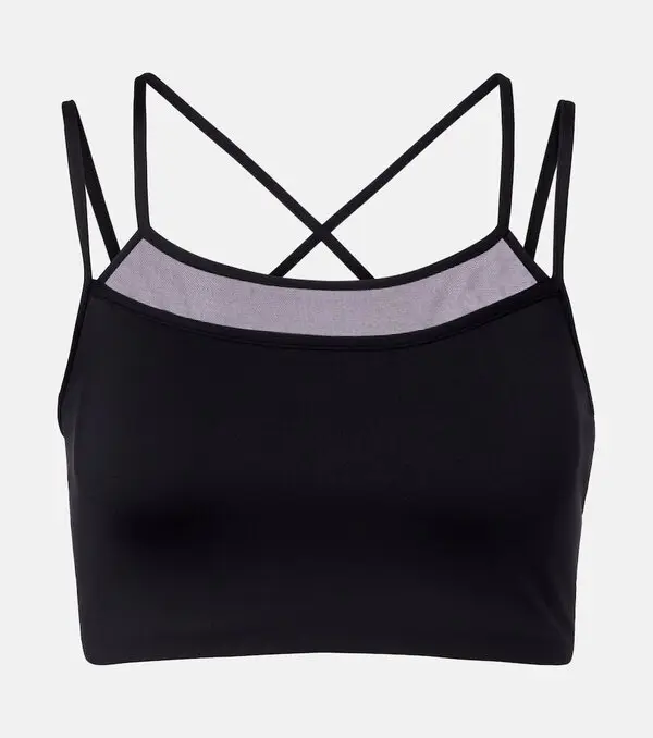 ERES Cooper Tulle-trimmed Sports Bra - Black