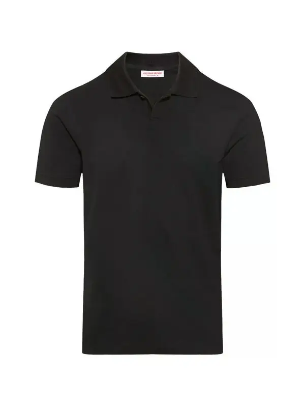 Orlebar Brown Bruno Pique Polo Shirt - Black