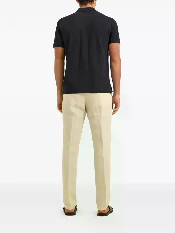 Orlebar Brown Bruno Pique Polo Shirt - Black