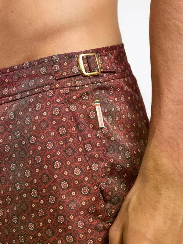 Orlebar Brown Patterned Swim Shorts - Red