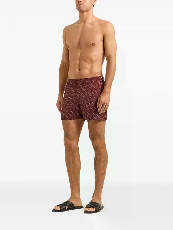 Orlebar Brown Patterned Swim Shorts - Red