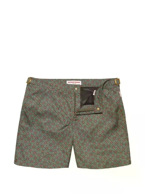 Orlebar Brown Bulldog Floral-print Swim Shorts - Green