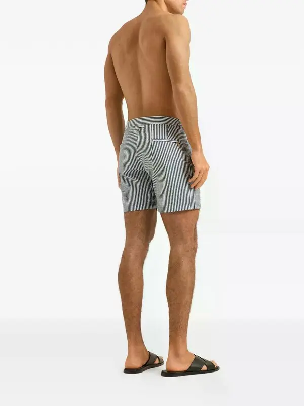 Orlebar Brown Bulldog Striped Swim Shorts - Blue