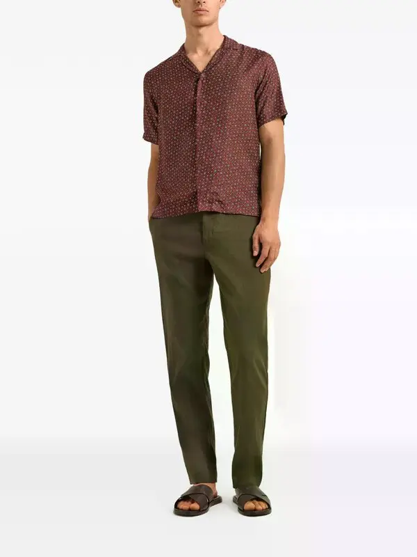 Orlebar Brown Maitan Floral-print Shirt - Red