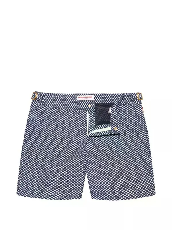 Orlebar Brown Bulldog Jacquard Swim Shorts - Blue