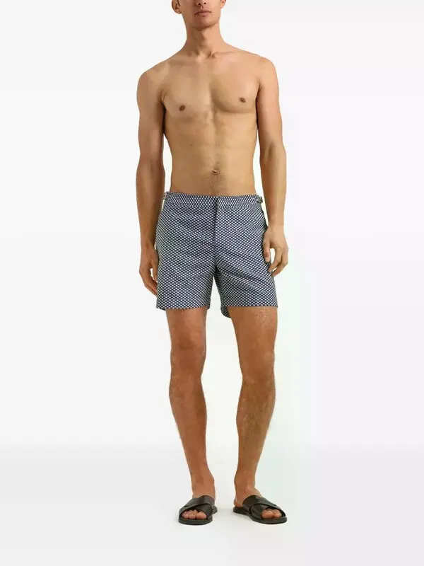 Orlebar Brown Bulldog Jacquard Swim Shorts - Blue