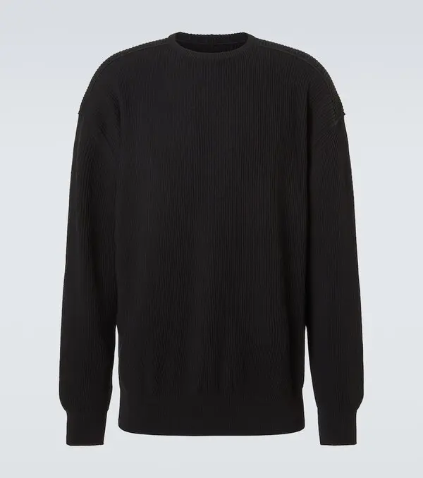 Rick Owens Jumbo Ls Virgin Wool Sweater