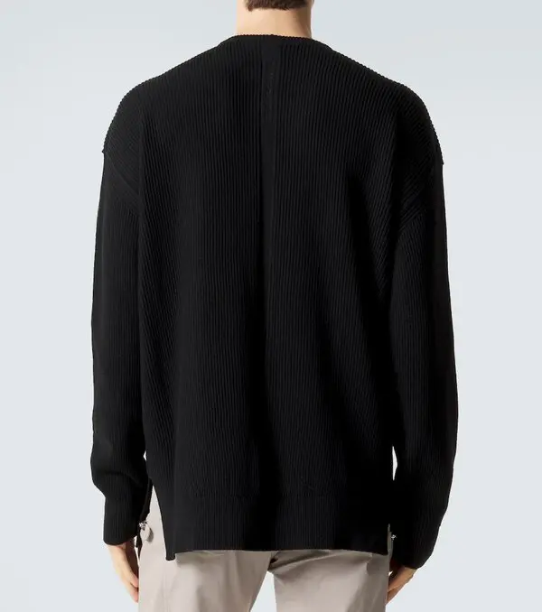 Rick Owens Jumbo Ls Virgin Wool Sweater