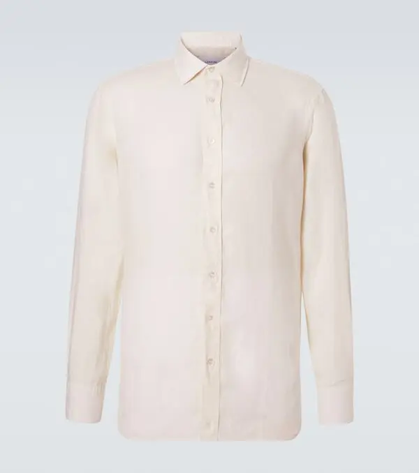 LARDINI Linen Shirt - White